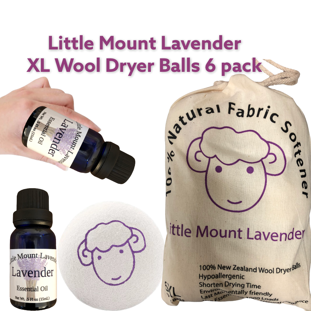 Wool Dryer Balls XL 6 count – Little Mount Lavender