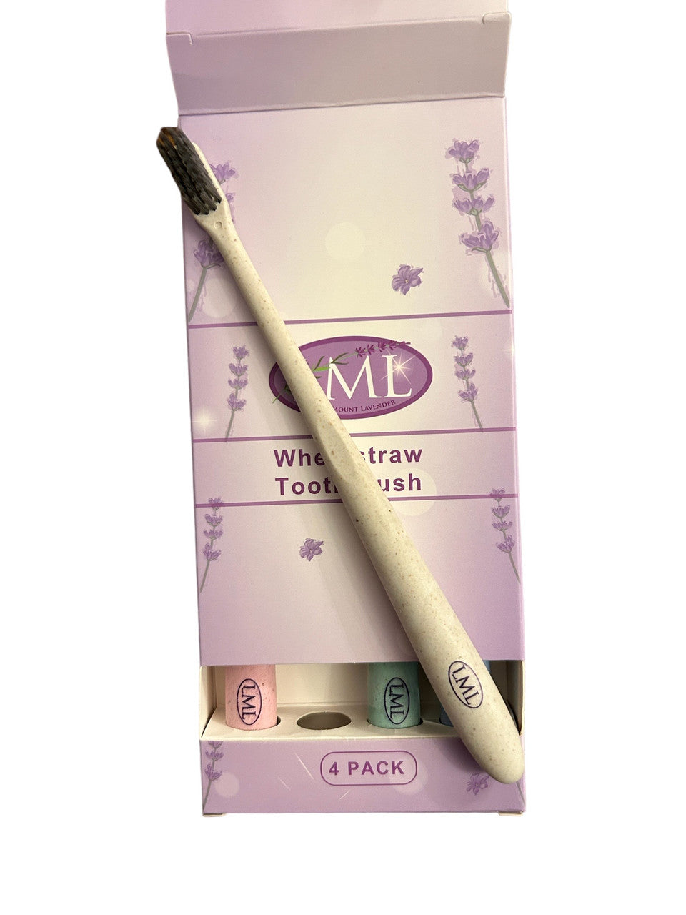 Wheat straw toothbrushes 4 pack – Little Mount Lavender